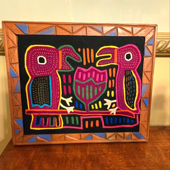 Art | Vintage Kuna Indian Handmade Mola Fabric Embroidery | Poshmark